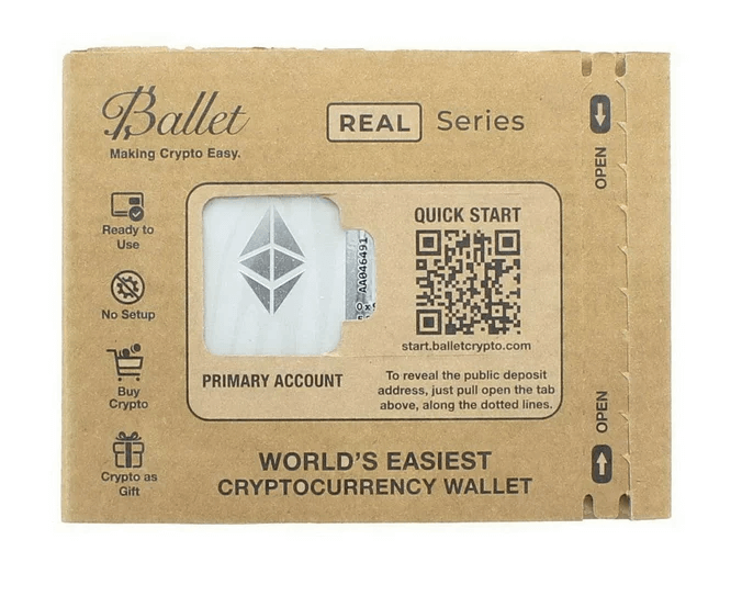 Ballet Global. BAL-94319-C Ballet REAL Series Ethereum Cold Storage Wa