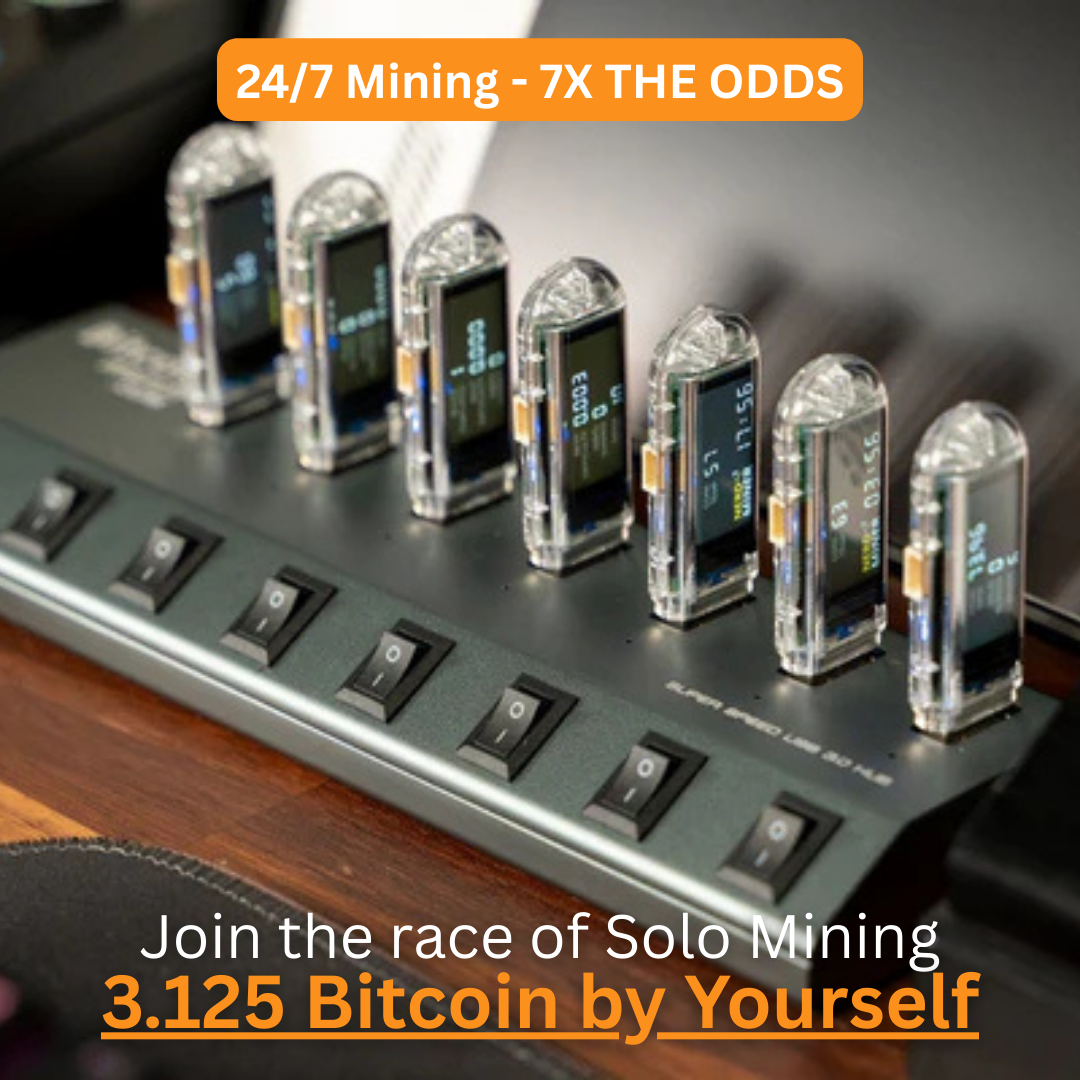 Bitcoin Merch® - 7x USB Lottery Miner COMBO