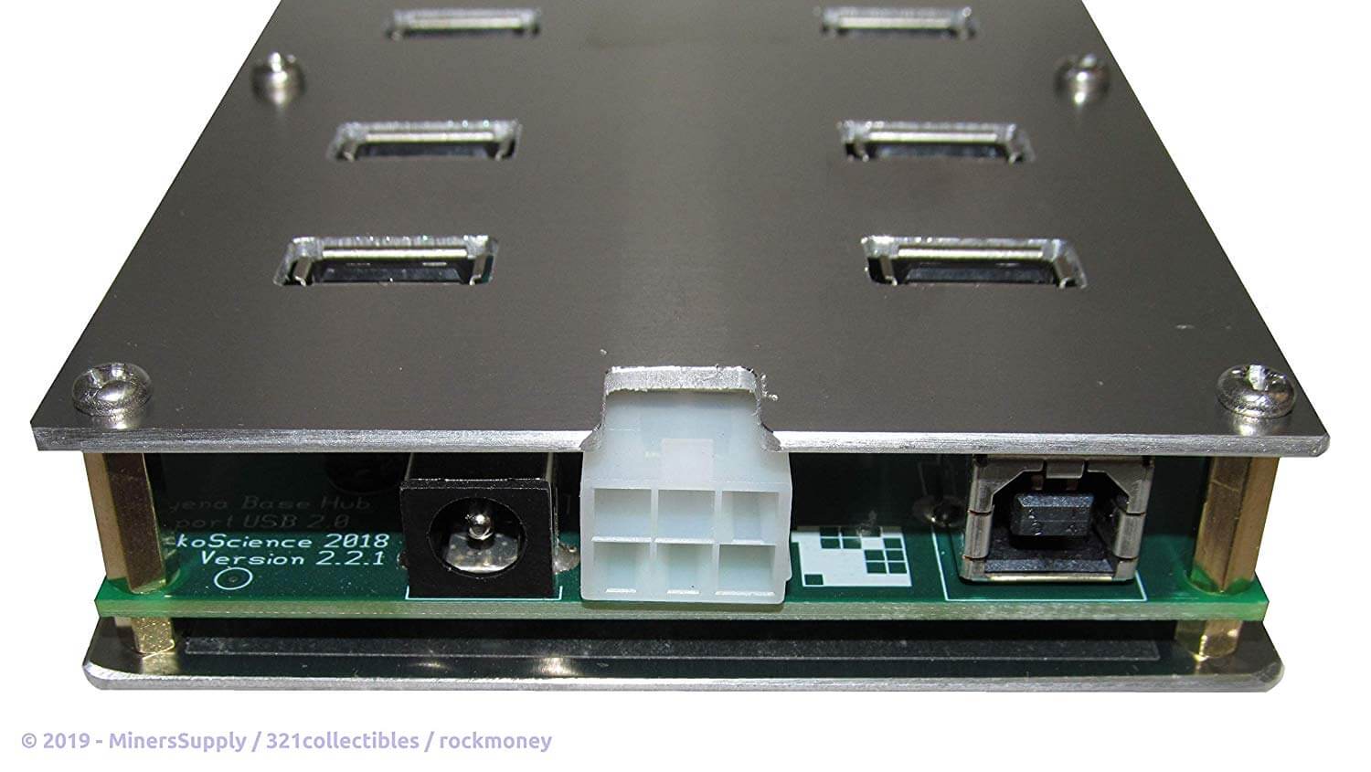 Gekkoscience 8 Port USB Hub 2.0 for USB Miners, Compac F